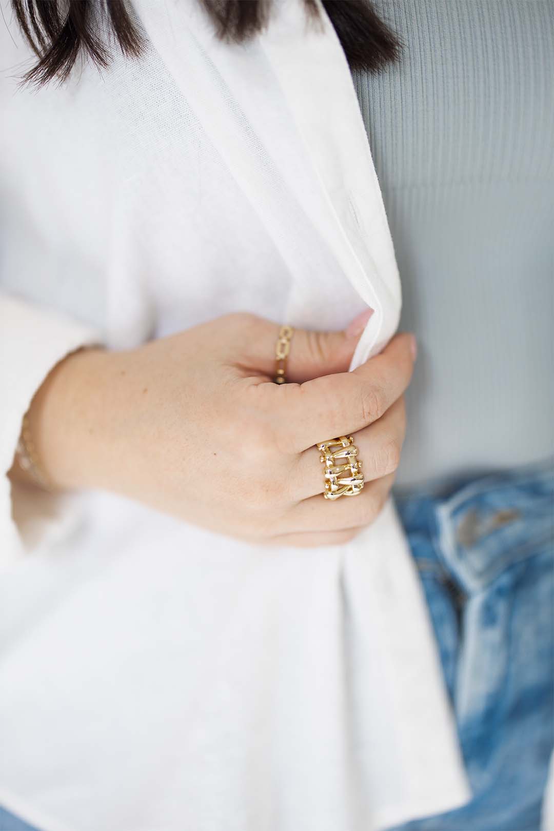 CHUCKY BUBBLE RING GOLD – ForeverLinked918