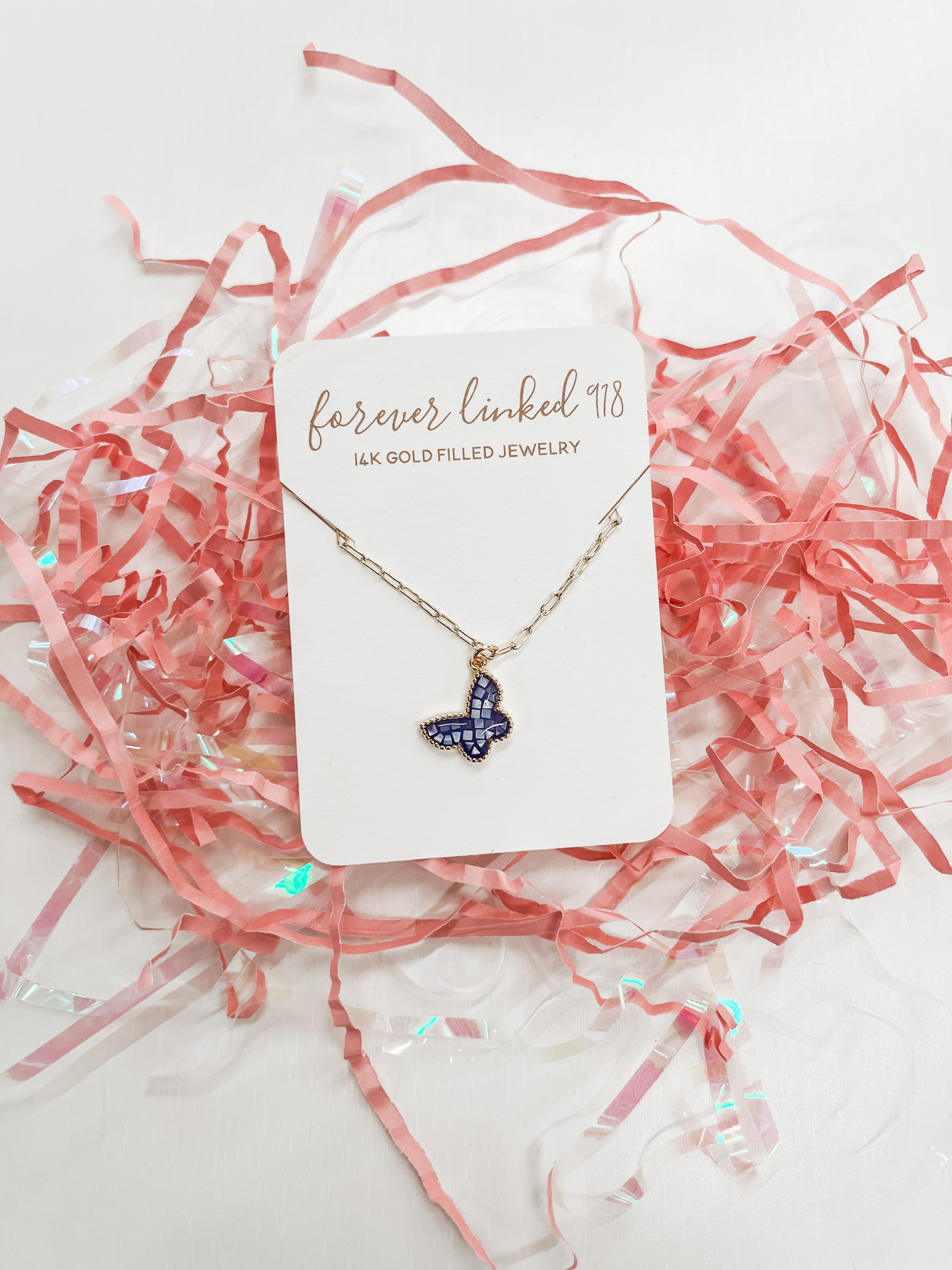 Purple Butterfly Necklace – ForeverLinked918